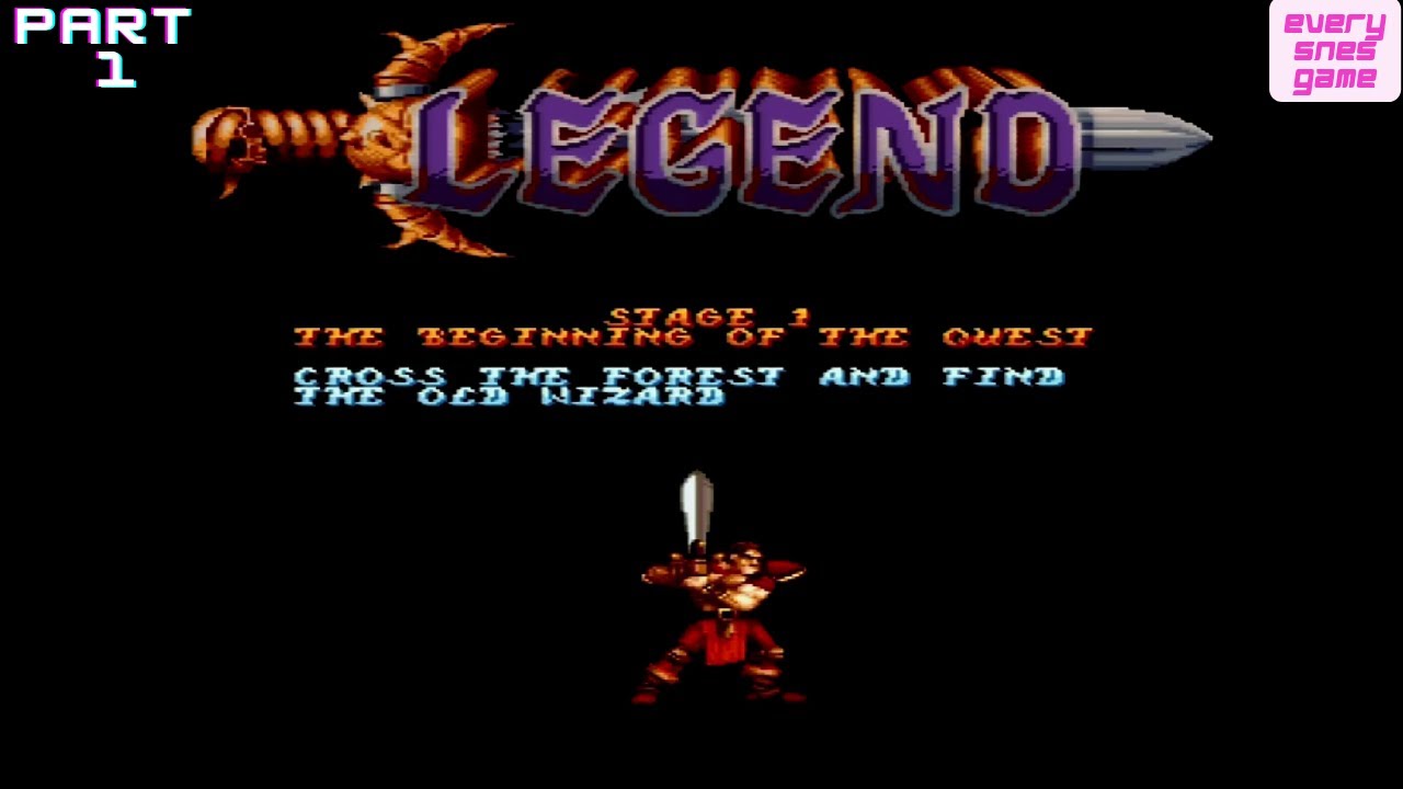 Every SNES Game 5 - Legend - The Beginning of the Quest - YouTube