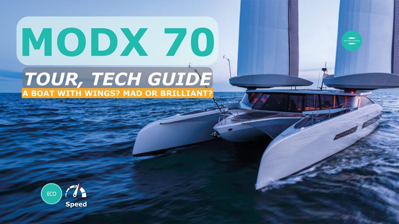 MODX 70 Luxury Eco Catamaran with Wing Sails - a Visionary Zero ...
