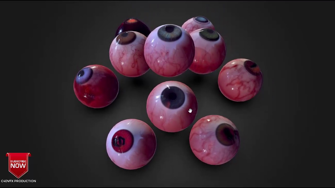 Procedural Eye Model 3d for c4d free downloads (file describe) - YouTube