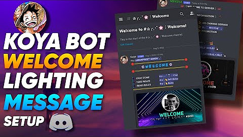 Koya bot Welcome Setup - YouTube