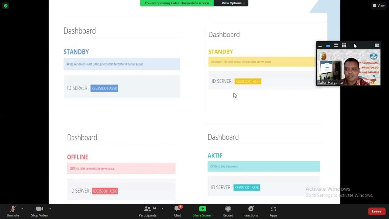 Penjelasan Stanby Kuning Server Proktor ANBK - YouTube
