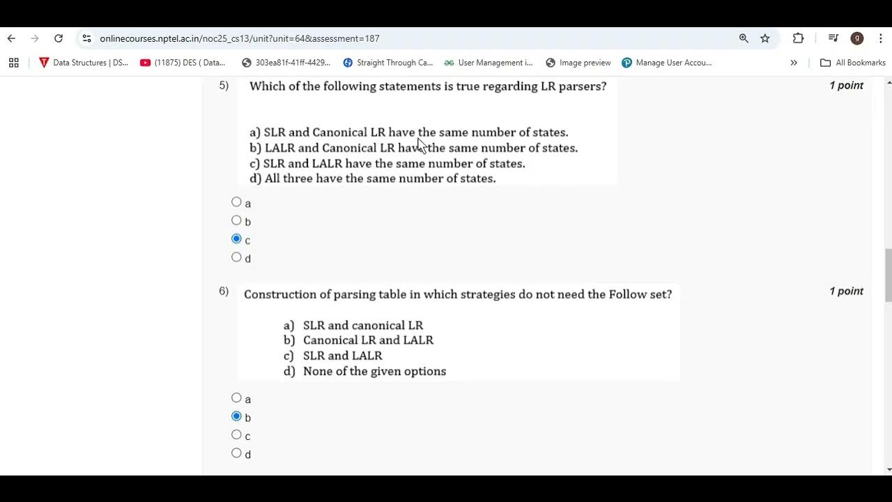 Compiler Design week 6 Assignment Solution NPTEL 2025 - YouTube