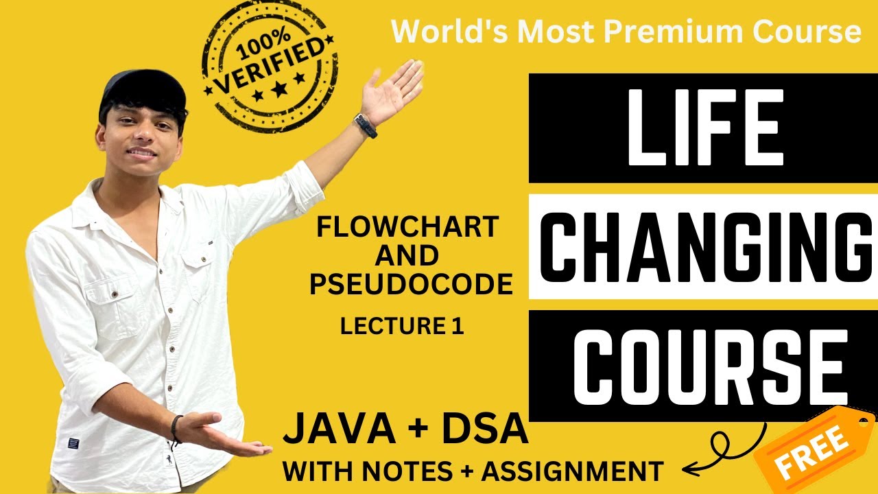 Lecture 1 Flowchart And Pseudocode Java Dsa Full Course Life 1930