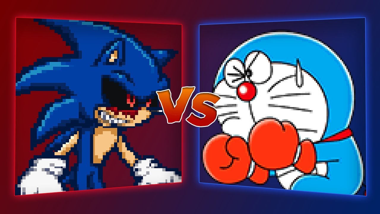 MUGEN Battle - Sonic.EXE vs Doraemon - YouTube