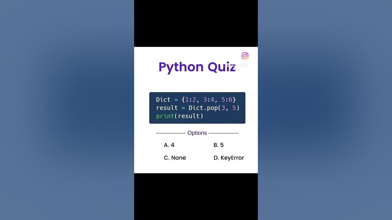 Day 5 Coding Challenge Python Quiz Python Pythontutorial Datascience Dataanalytics Shorts