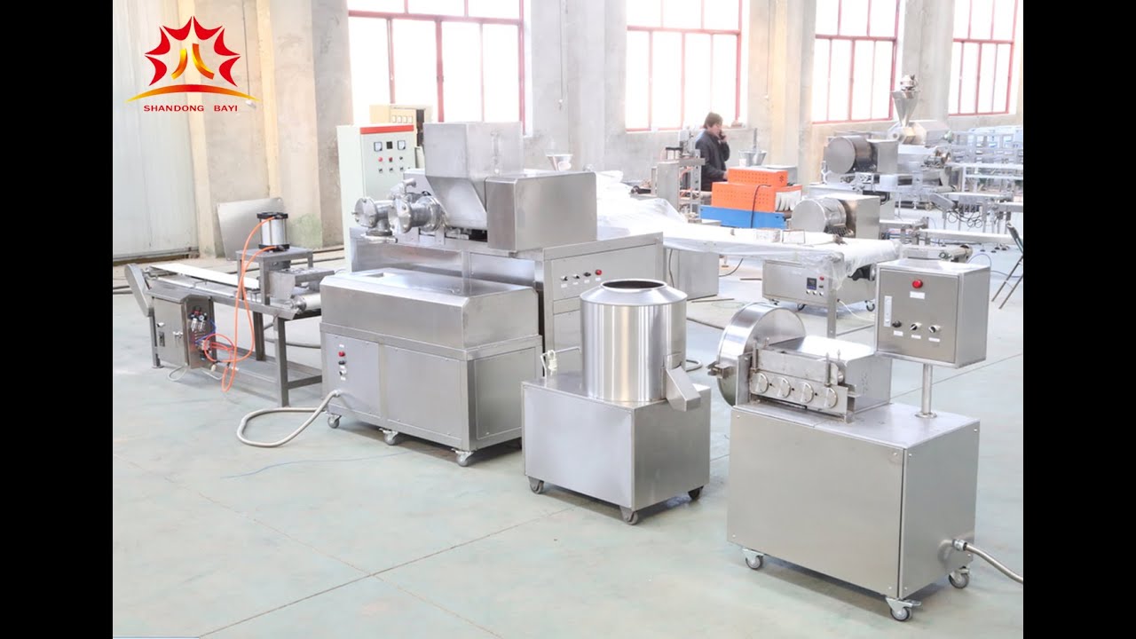 prawn cracker machine - YouTube