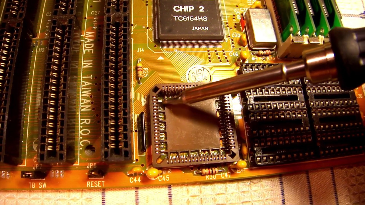 Socket PLCC68 286. Harris 20MHz to 25MHz. Что из этого вышло? - YouTube