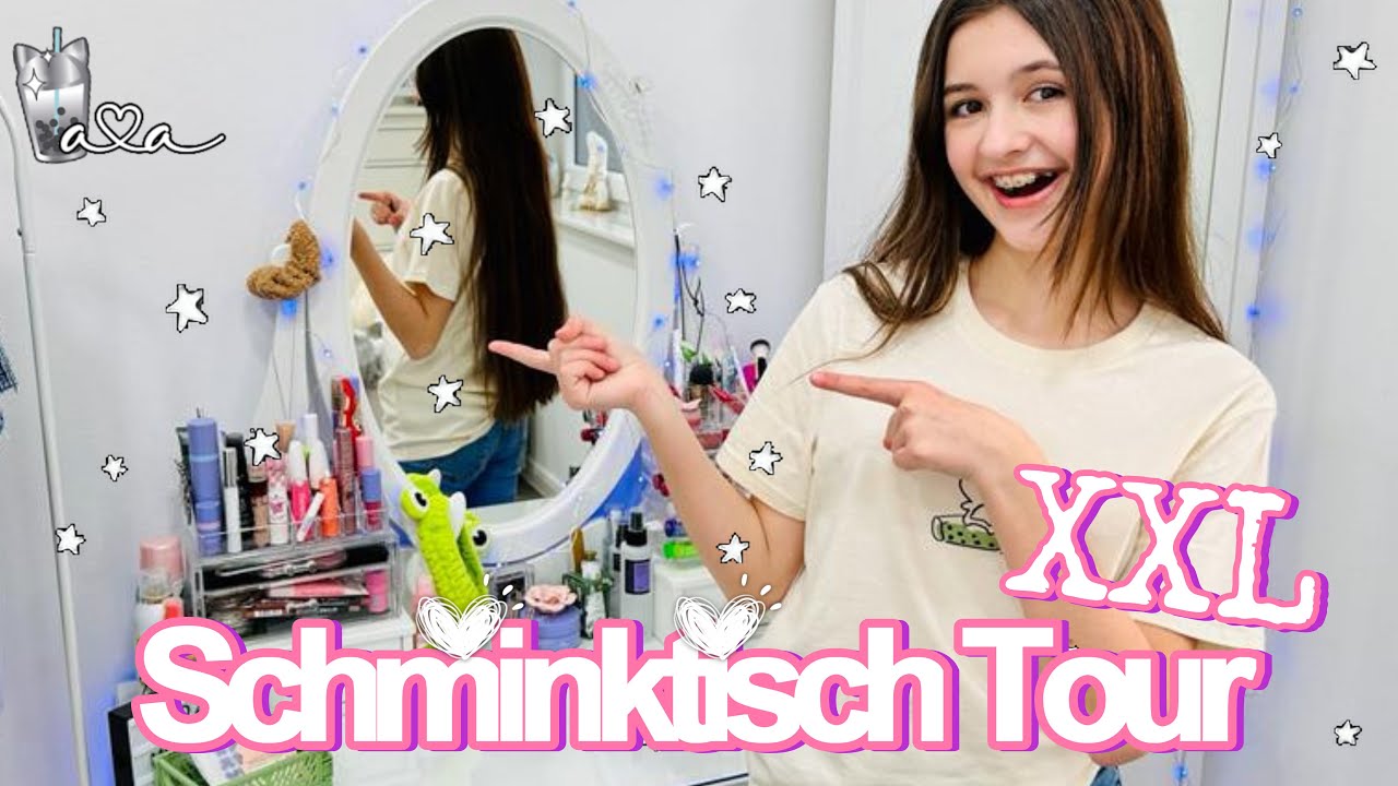 SCHMINKTISCH TOUR | Schminksammlung | Skin & Hair Produkte & mehr 💜 ...