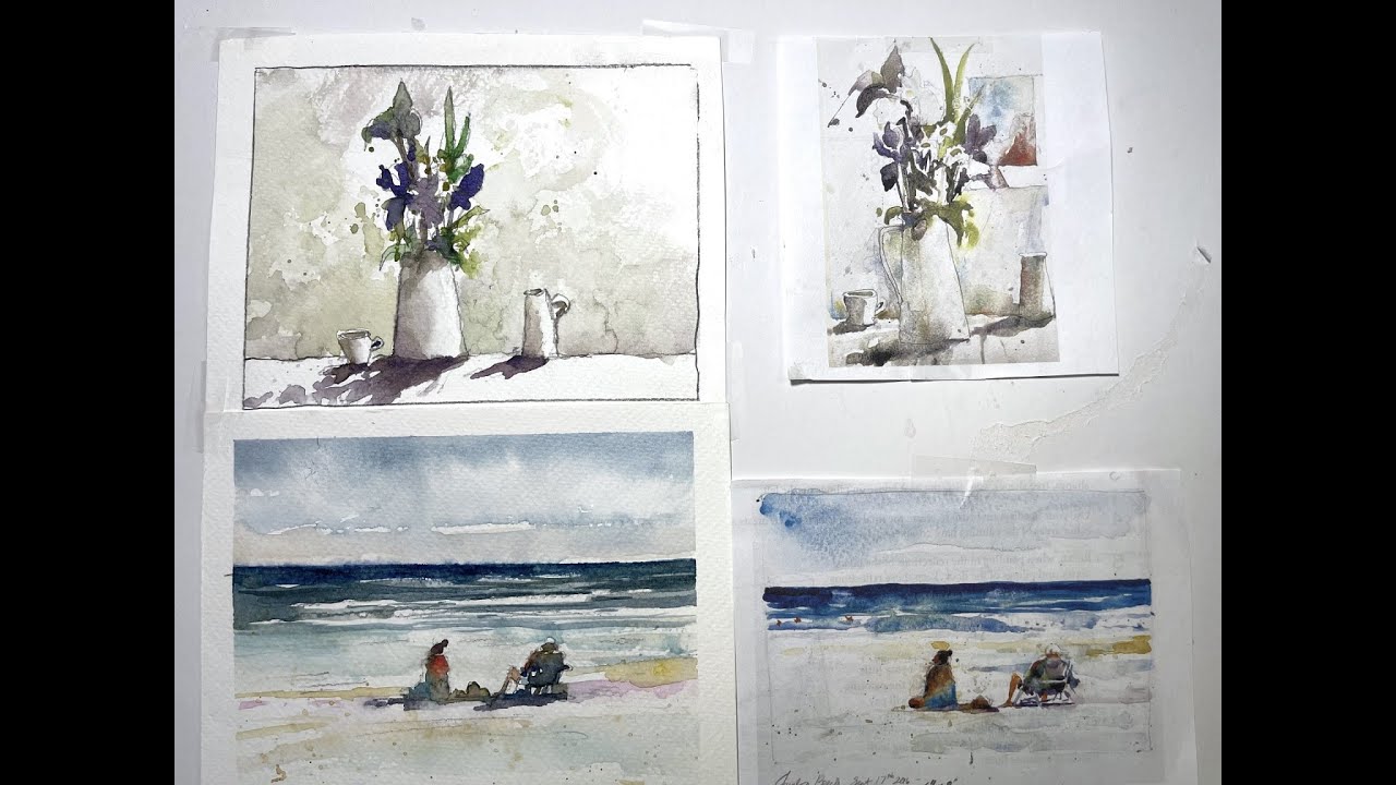 EXTREME BEGINNERS - Developing a Watercolor Painting Process that will ...