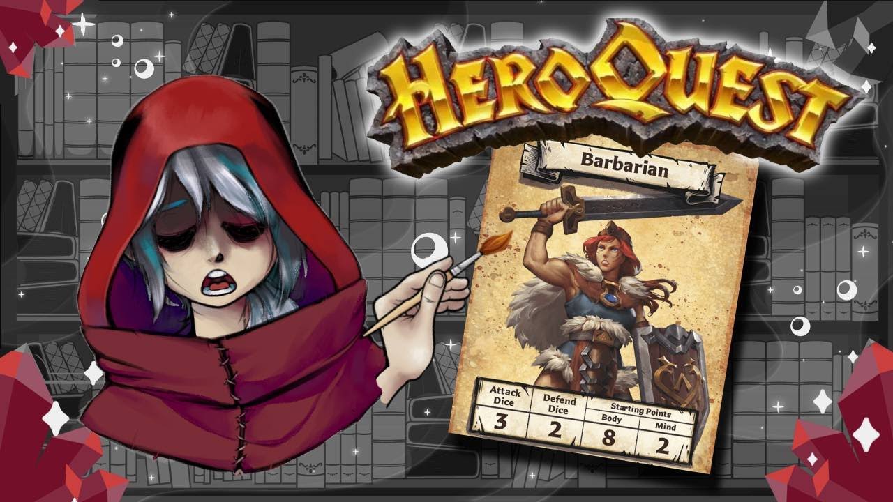 Hero Quest Painting Guide Ep.35 Female Barbarian (Red Hair) - YouTube