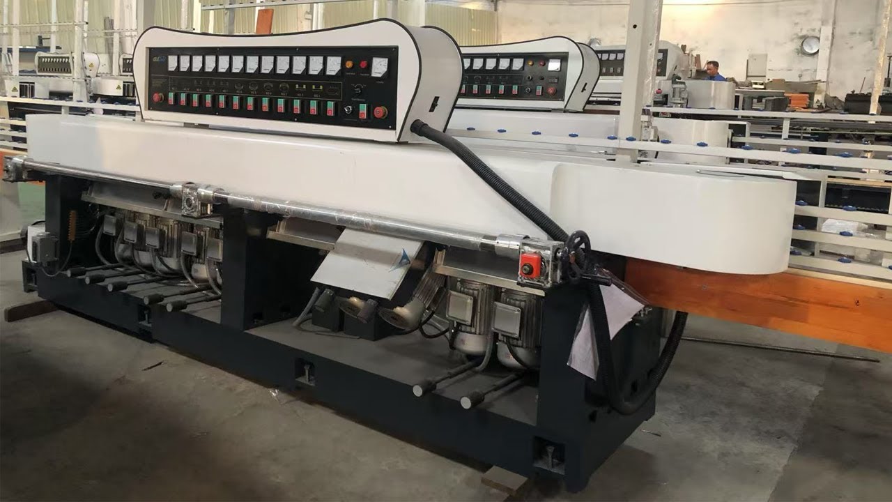 11 Motors Glass Straight Line Edge Polishing Machine, Straight Line ...
