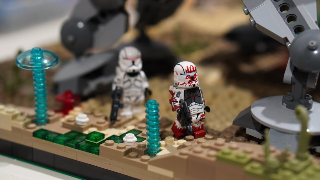 Lego Star Wars Building Felucia in Lego - Week 2 - YouTube