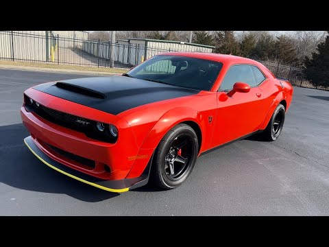 One of 222 Go Mango 2018 Dodge Demons Produced! - YouTube