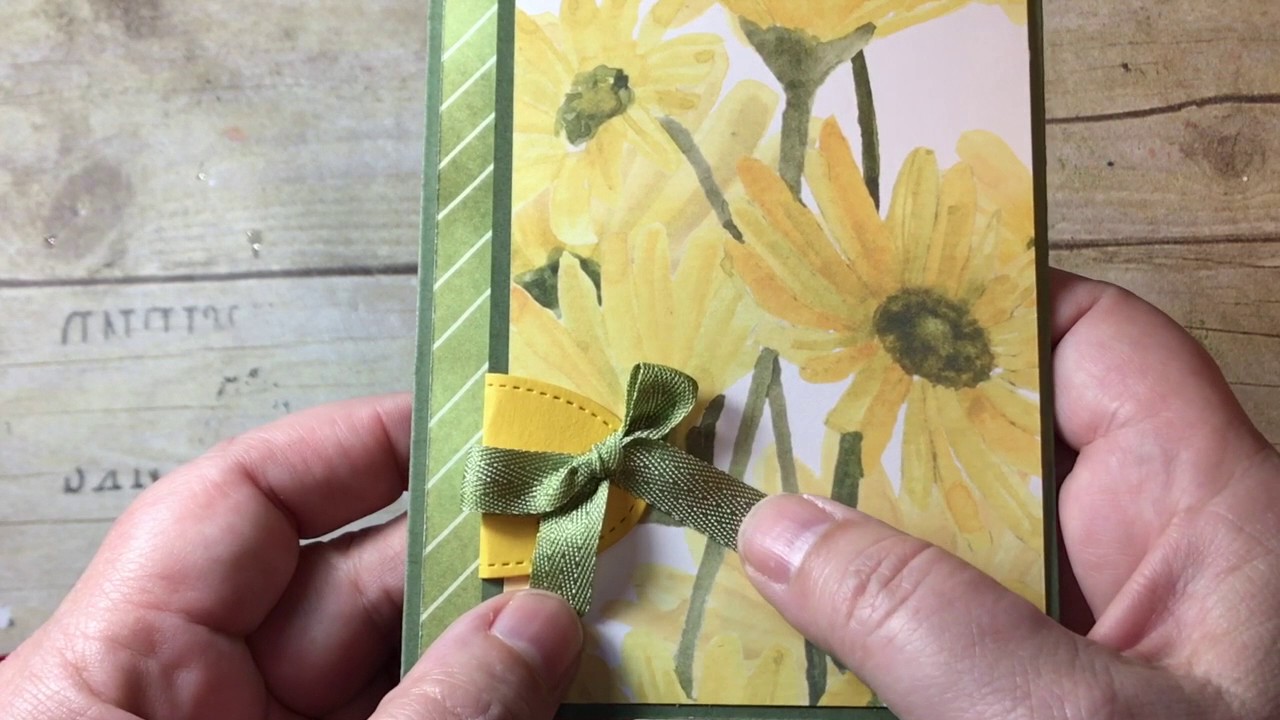 DIY Stampin' Up! Tri-fold card with BJ Peters - YouTube
