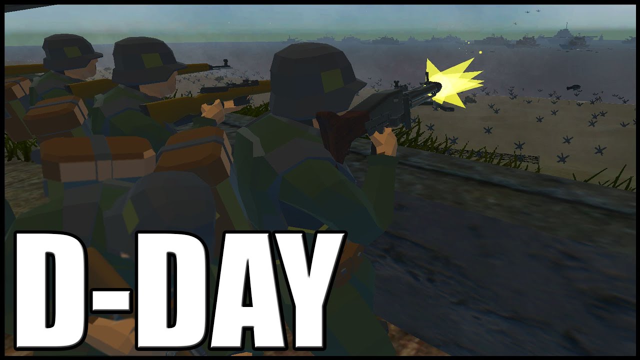 HUGE D-DAY BEACH DEFENSE - Ravenfield: Battle Simulator - YouTube