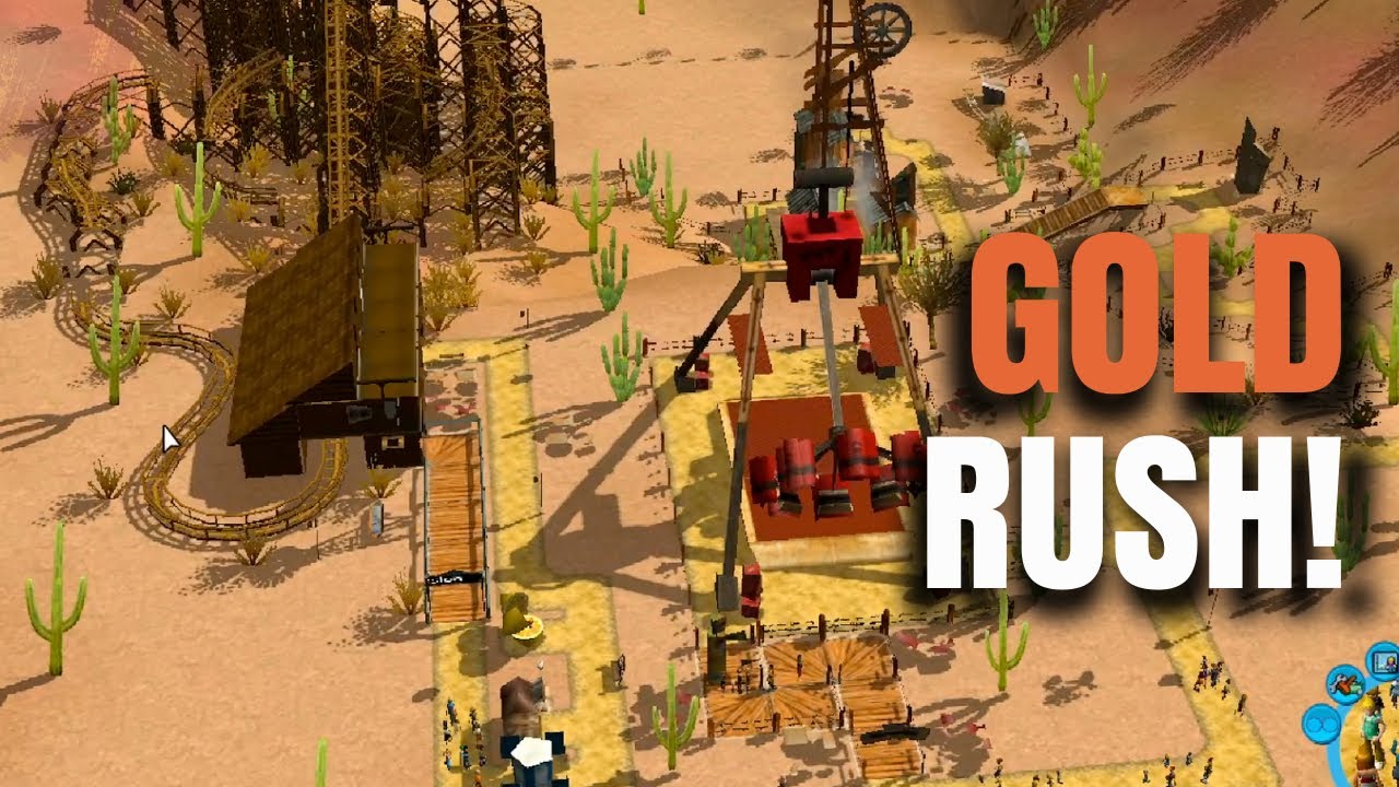 Roller Coaster Tycoon 3 (PC) | Goldrush! | No Commentary Gameplay Long Play - YouTube