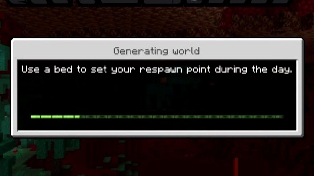 Minecraft Bedrock Loading Text Portrayed - YouTube