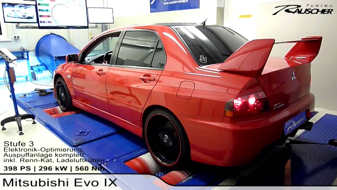 Mitsubishi EVO IX by Rauscher Tuning - YouTube