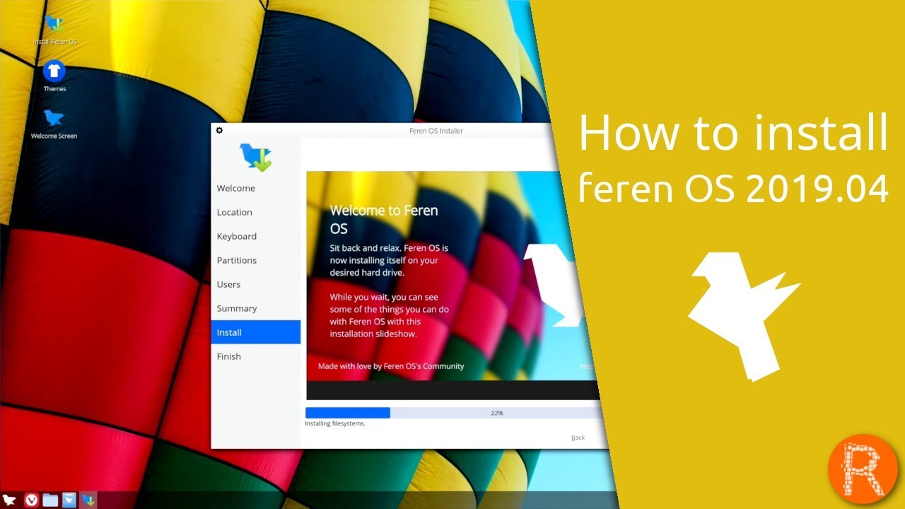 How to install feren OS 2019.04. - YouTube