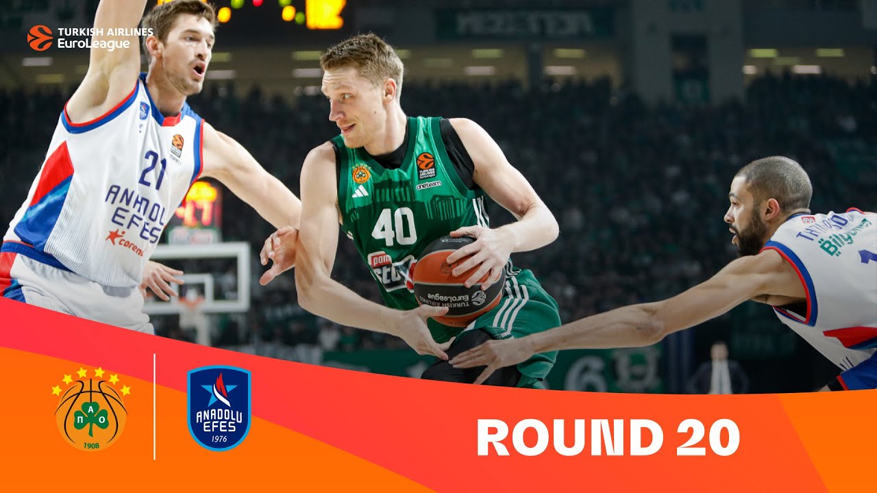 Panathinaikos-Efes | Round 20 Highlights | 2023-24 Turkish Airlines ...