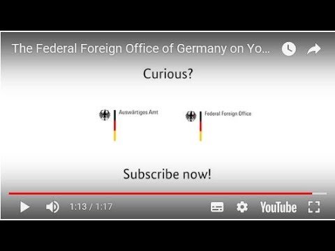 The Federal Foreign Office of Germany on YouTube - YouTube