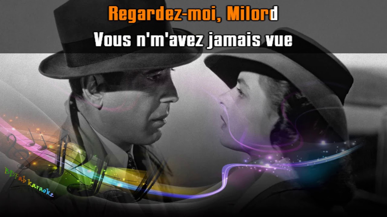 Edith Piaf - Milord (1959) [BDFab karaoke] - YouTube