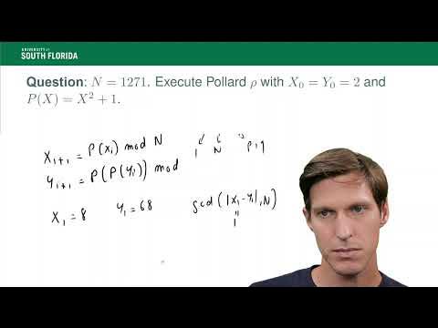 How to use Pollard's rho method for factoring - YouTube