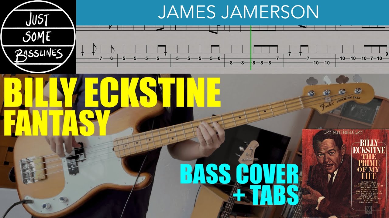 James Jamerson // Billy Eckstine - Fantasy // BASS COVER + TABS - YouTube