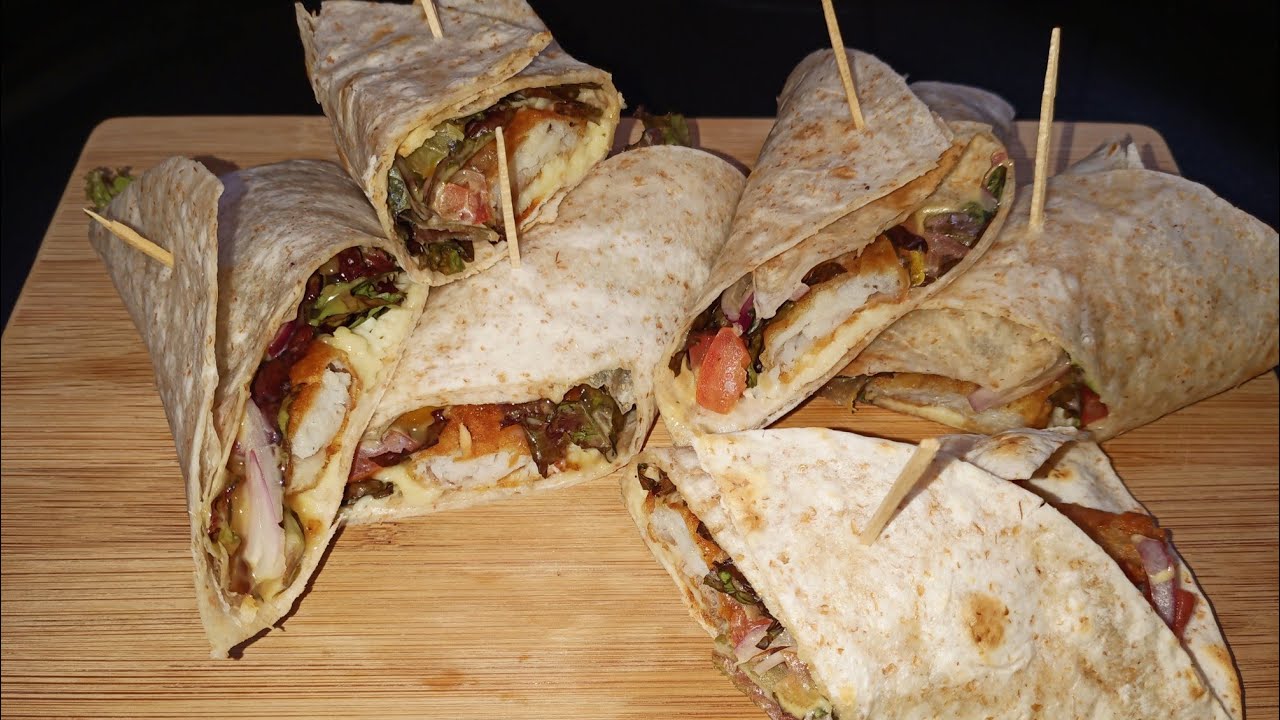 Fish wrap recipe with honey mustard/ceasar dressing (easy light snack ...