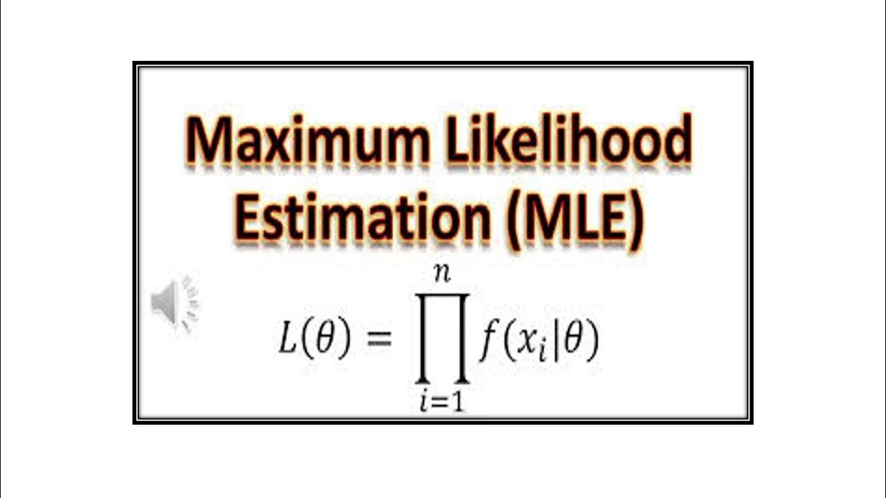 Maximum Likelihood Estimation in Machine Learning - YouTube