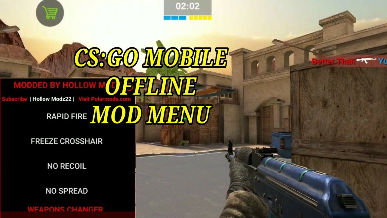 [CS:GO MOBILE] CSGO MOBILE OFFLINE MOD MENU - YouTube