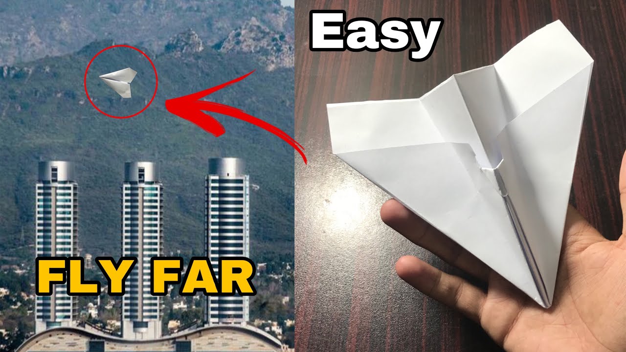 How To Make Paper Airplane Easy That Fly Far - YouTube