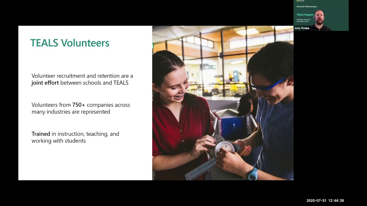 Snap!Con 2020: Expand Computer Science in your School with TEALS - YouTube