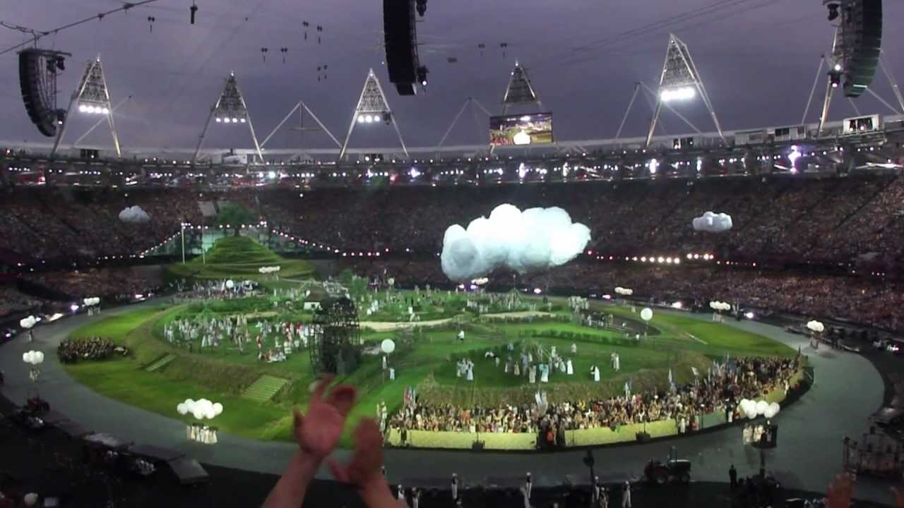 London 2012 Opening Ceremony countdown and start - YouTube