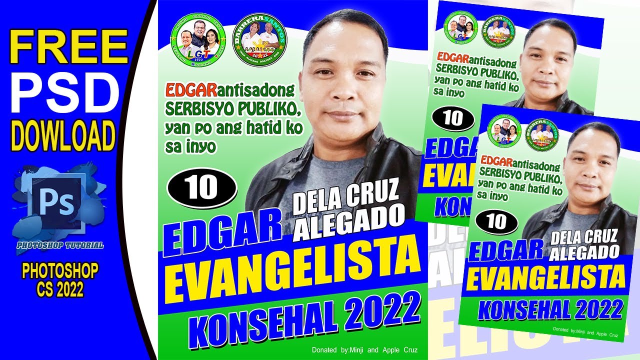 ELECTION TARPAULIN TEMPLATE/LAYOUT -EDGAR EVANGELISTA FOR COUNCILOR ...