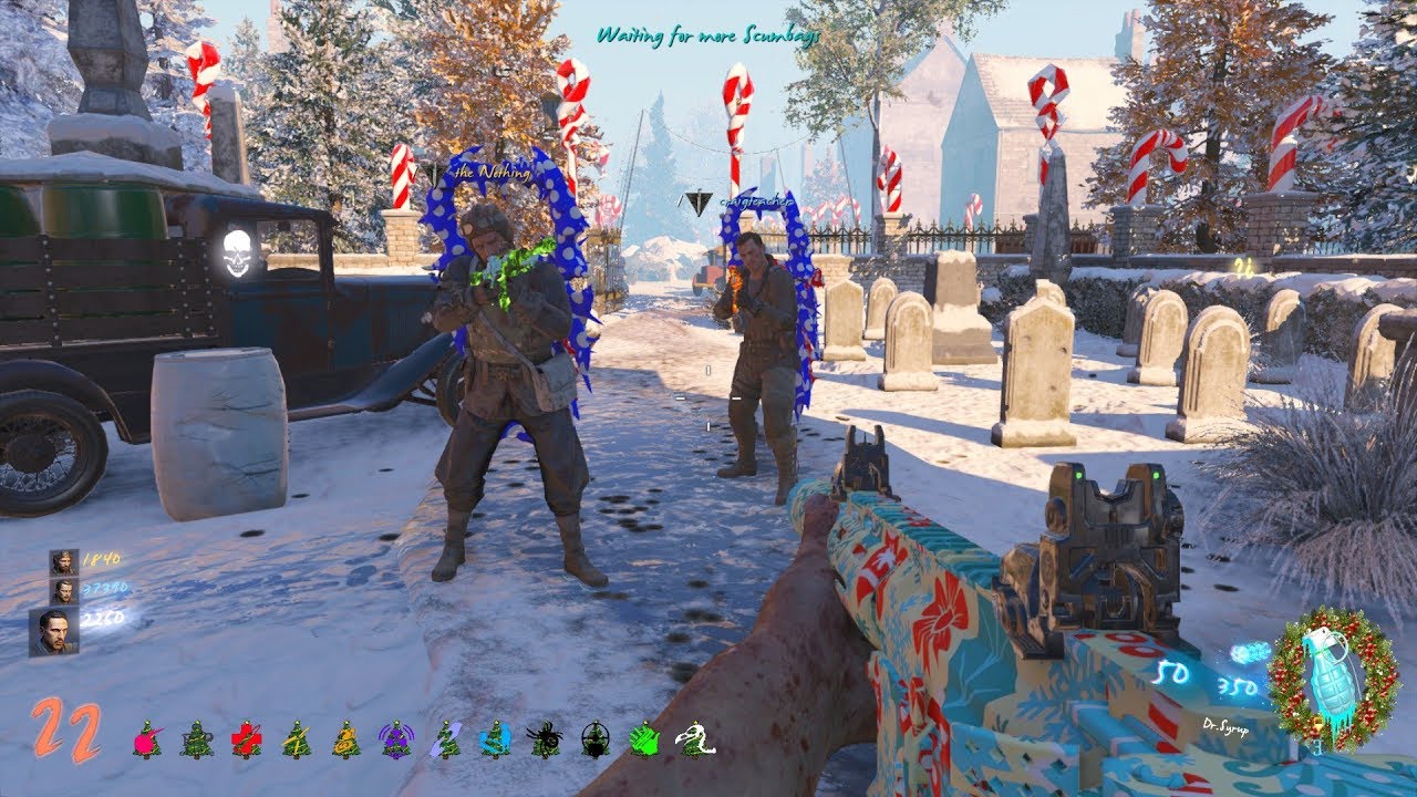 Cod Bo3 Coop Custom Zombies Santas Workshop - YouTube