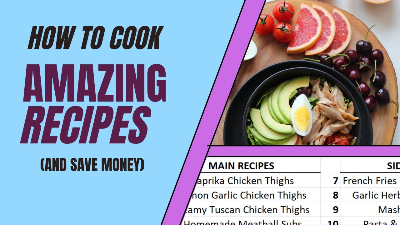 How To Learn To Cook: Saving Money w/ Scheduling! - YouTube