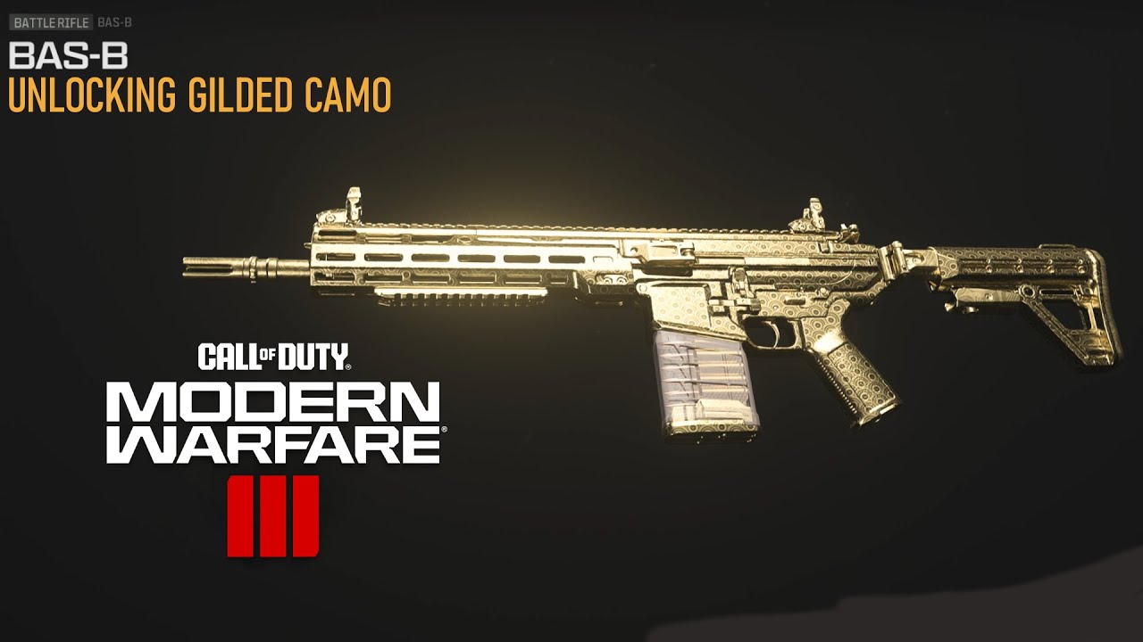 CALL OF DUTY - MODERN WARFARE 3 - UNLOCKING GILDED CAMO - BAS-B BATTLE ...