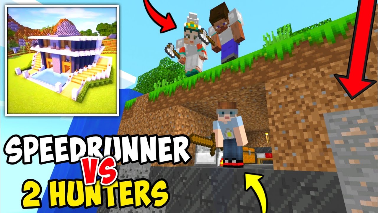 Craft World SPEEDRUNNER VS 2 HUNTERS In 2024 | Craft World - Master Block 3d - YouTube