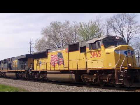 NS 30Q @ LAPORTE, IN 4 27 23 UP 3865 CSX 703 NS 4255 - YouTube