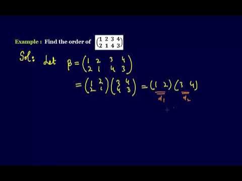 #MTH405 Lecture 21 Part 6 Example 3 #Order of #Permutation - YouTube