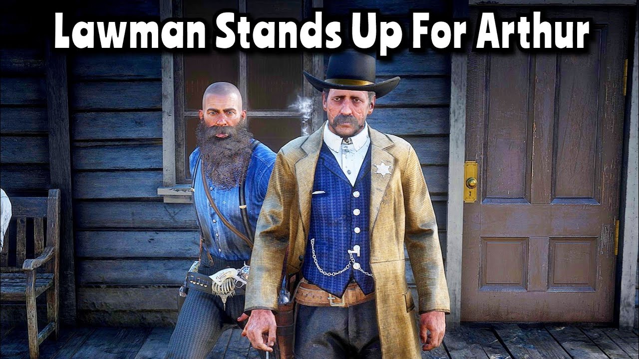 For the first time i see Lawman help Arthur in a Shootout - RDR2 - YouTube