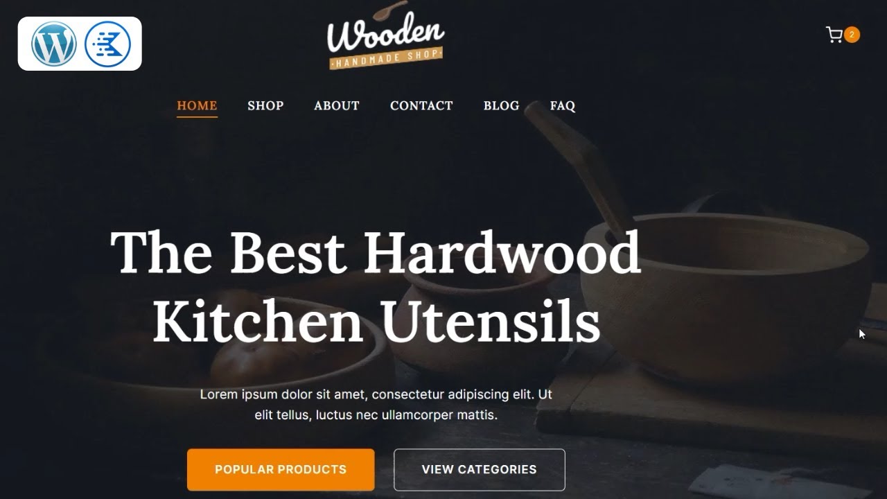 How to Create Wooden Craft Website In WordPress Using Kadence - YouTube