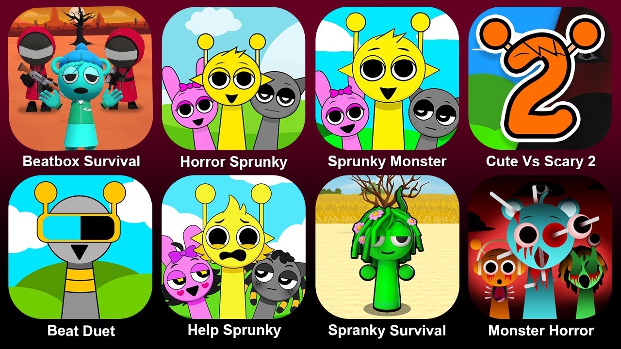 Spranky Survival,Beat Duet,Scary Run,Sprunky Run,Spranky Transformer ...