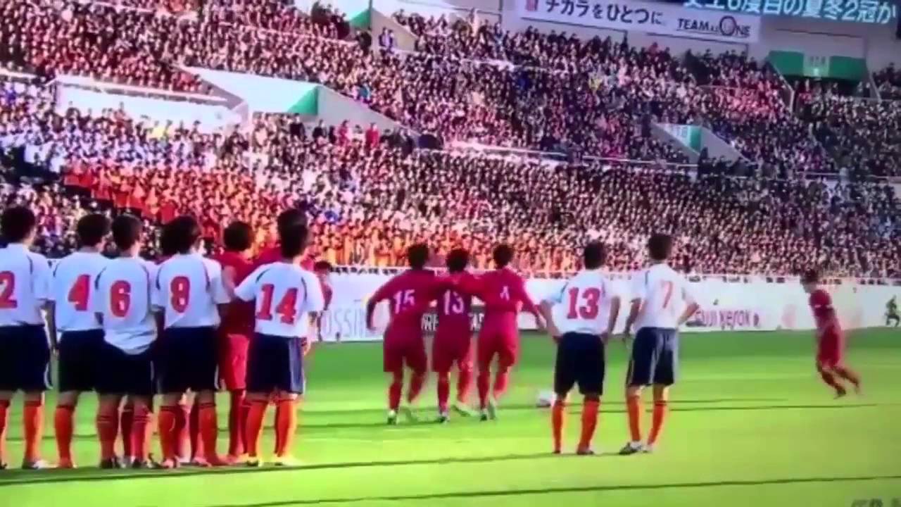 Japanese high school team invent amazing new free kick routine and ...