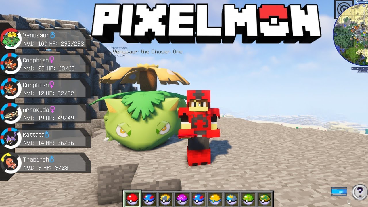 NOVA!! ATUALIZAÇÃO ADDON/MOD DE PIXELMON V1.1.2 EM HD COM VARIOS ...