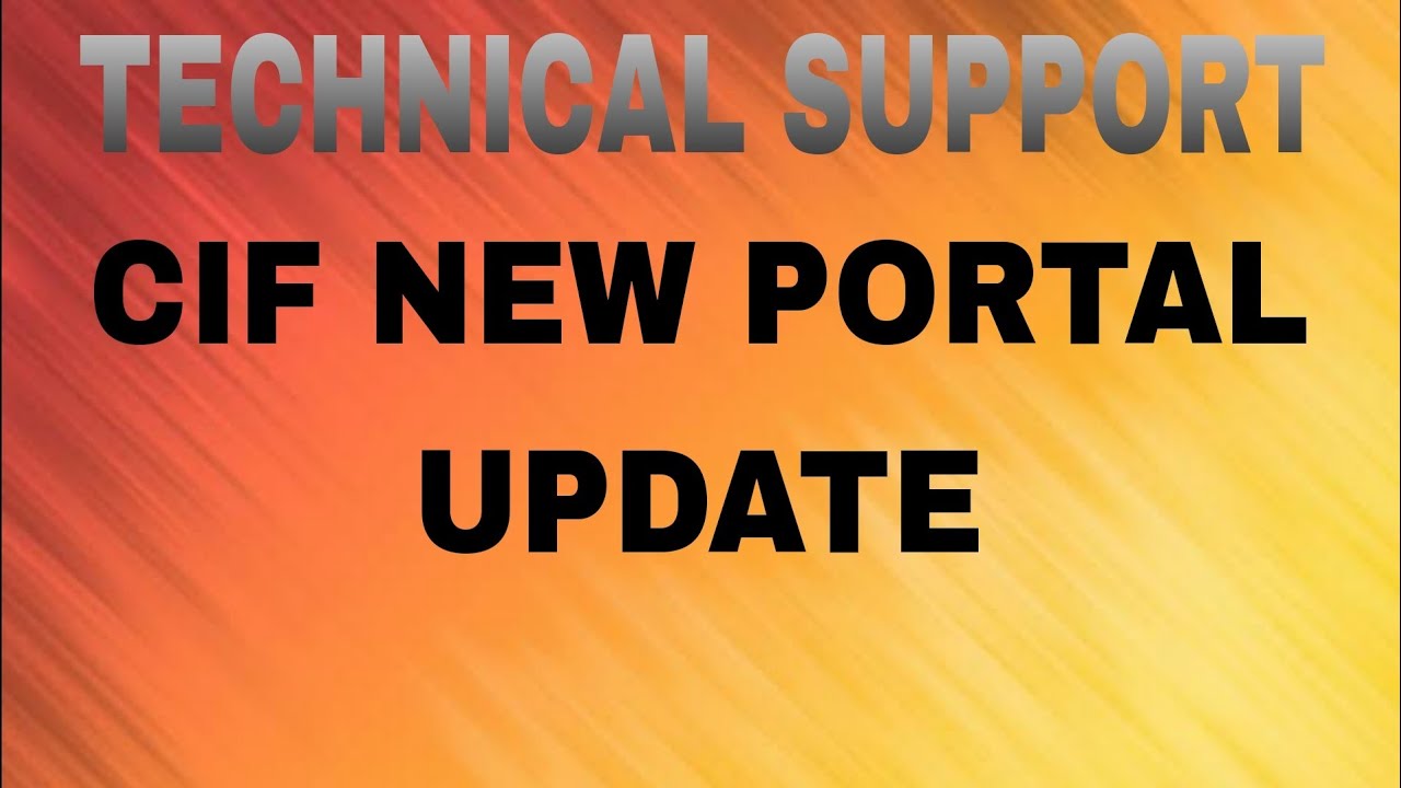 new portal से cif लेनदेन कैसे करें!! NEW PORTAL UPDATE 2025// CIF NEW ...