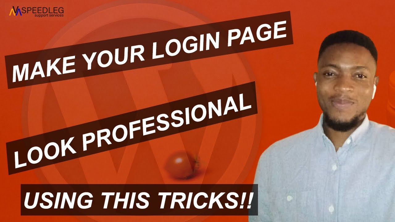 How to edit your login page(easy!) - YouTube