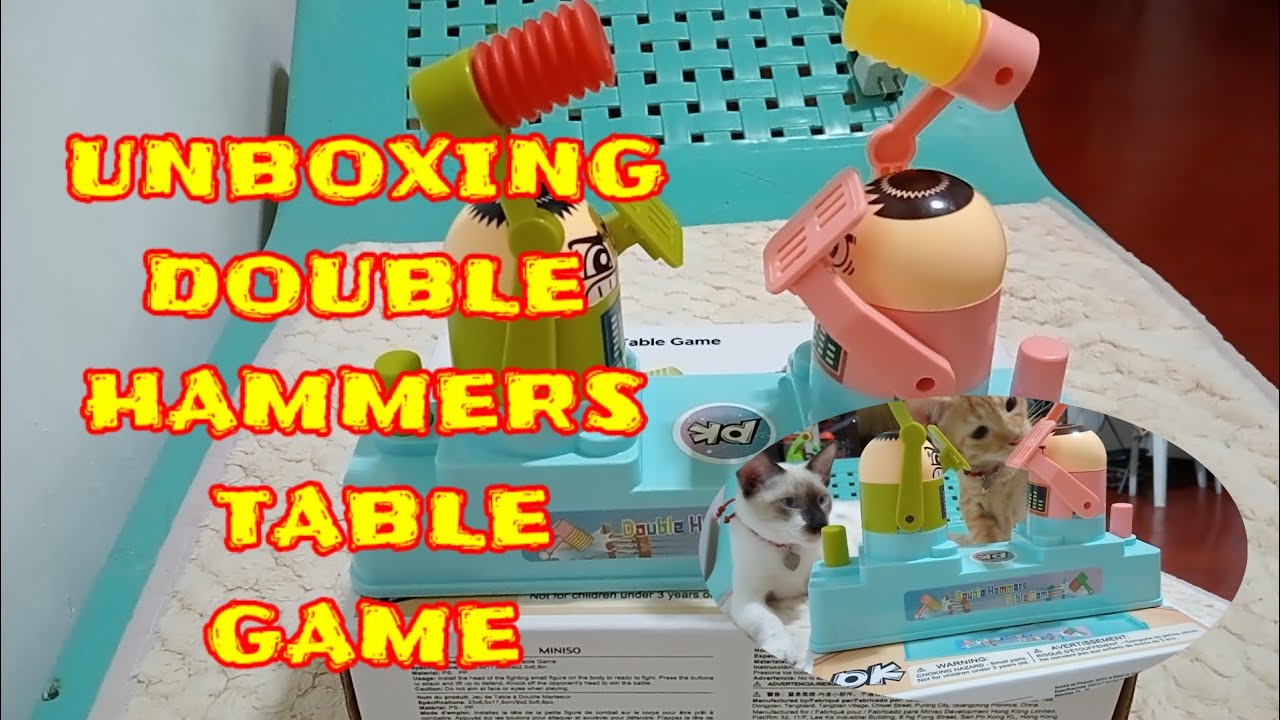 UNBOXING DOUBLE HAMMERS TABLE GAME - YouTube