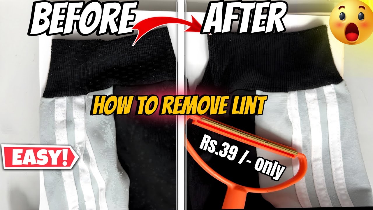 How To Remove Lint From Clothes | Best Tool for Remove lint - YouTube